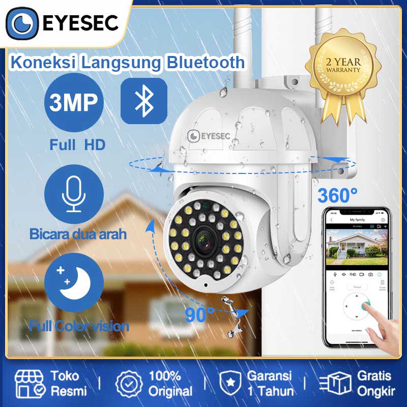 Jual EYESEC IP Kamera Outdoor CCTV Wifi 1296P Waterproof 360 Derajat ...
