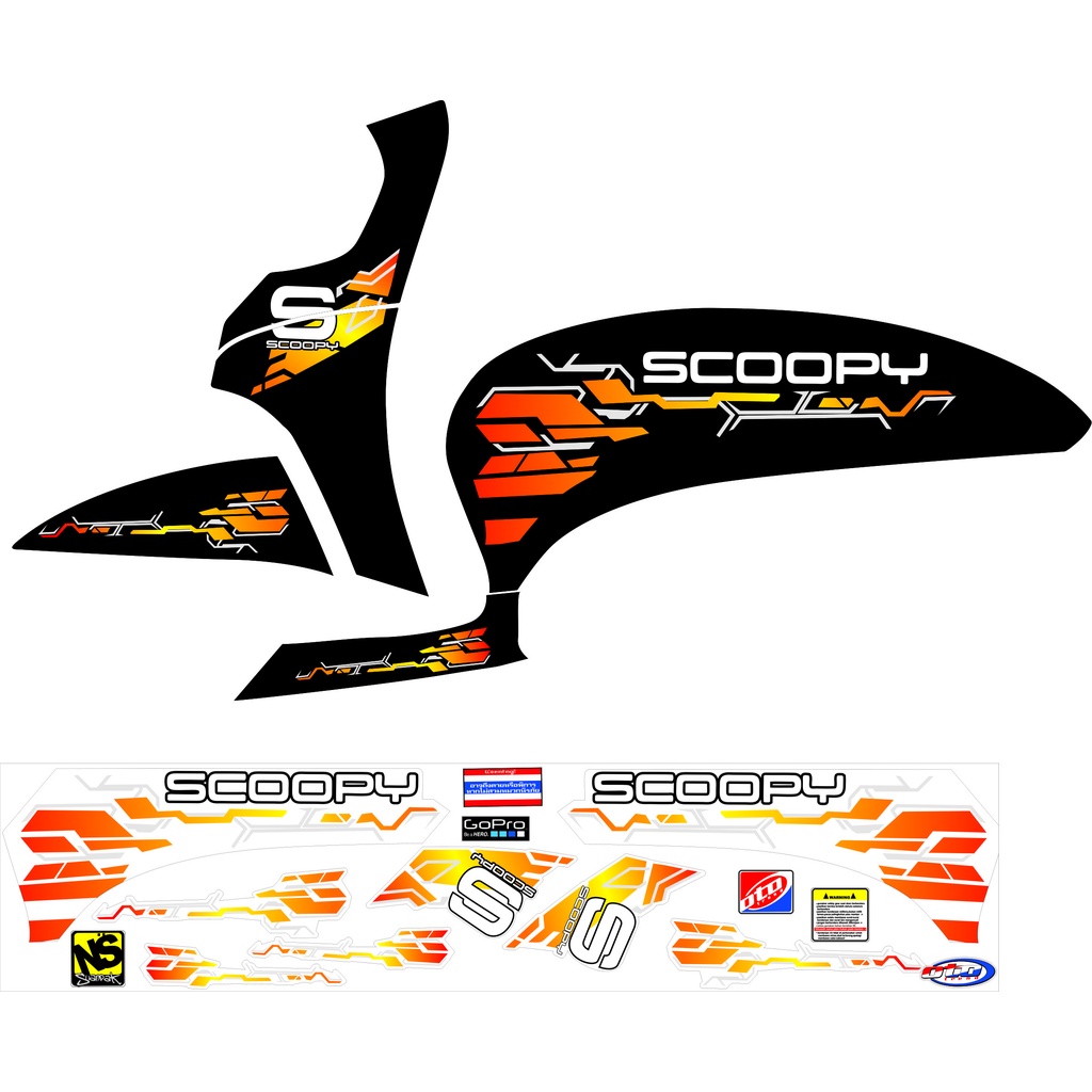 Jual STRIPING SCOPY STICKER MOTIP SIMPLE TRANSPARAN BENING | Shopee ...