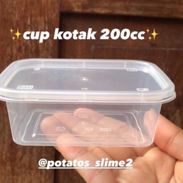 Jual Cup Kotak 200cc | 1 pak isi 25pcs ‣ TRH.18Fe23ᵟ | Shopee Indonesia