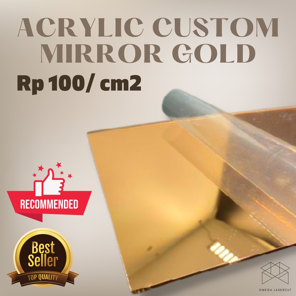 Jual Acrylic Mirror 2mm Akrilik Mirror Premium Lasercut Laser Cutting ...