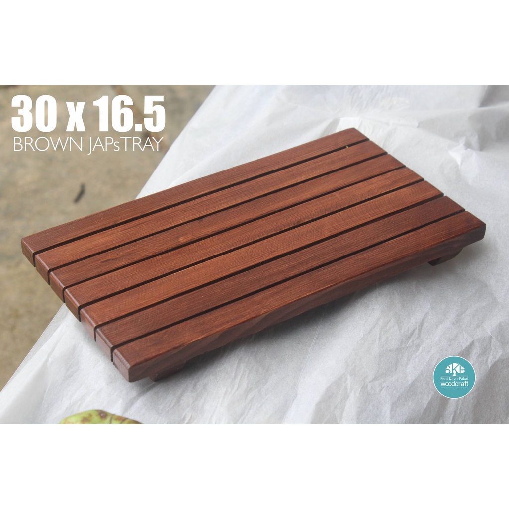 Jual Japanese Tray | Sushi Tray | Tatakan Kayu Coklat Classic Antik ...