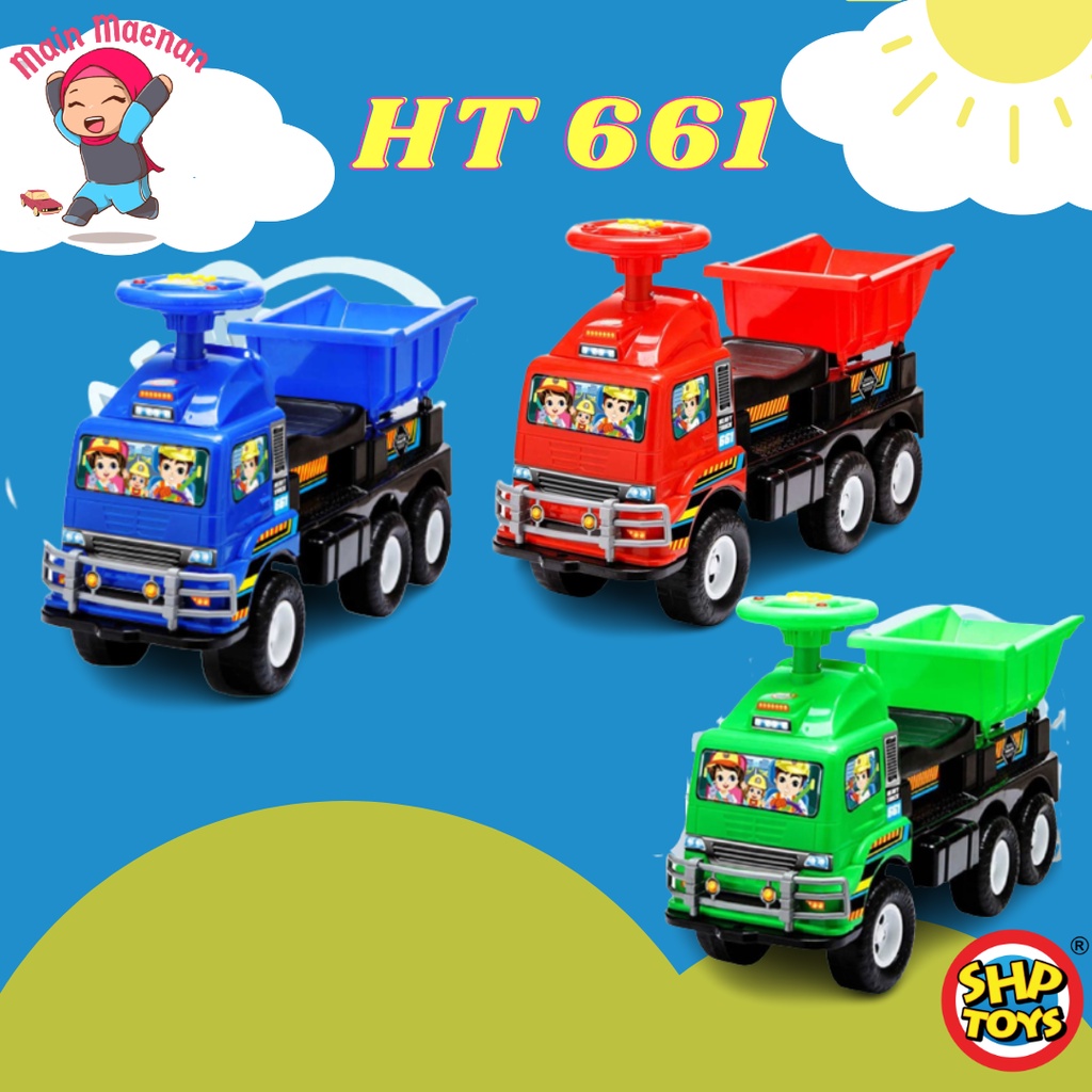 Jual Mainan Anak Mobil Mobilan Duduk Mobil Dorong Truk - SHP Truck HT ...