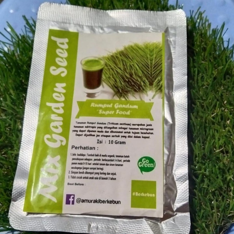 Jual benih / bibit Rumput Gandum (Mix Garden seed) | Shopee Indonesia