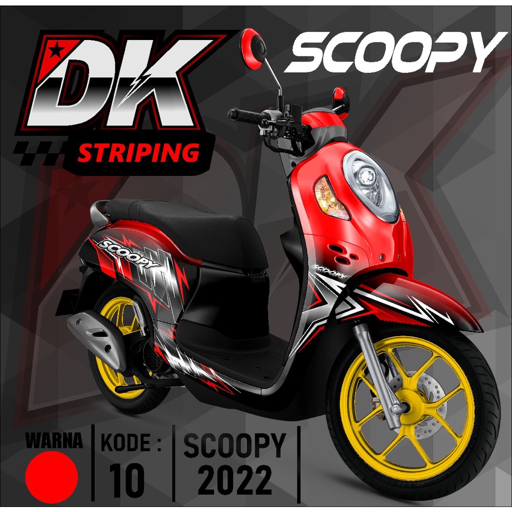 Jual Decal scoopy 2022 / STIKER SCOOPY 2022 / Decal Scoopy full body ...