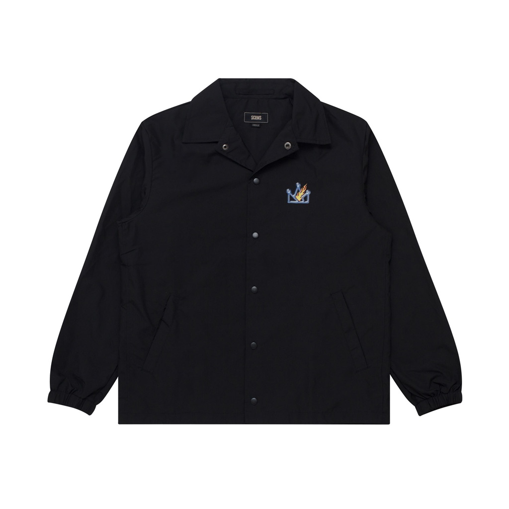 Jual Screamous Coach Jacket - JACKET FIRE BURST BLACK | Shopee Indonesia