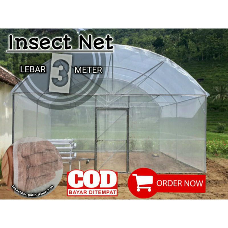Jual Insectnet / insect net / screen net / kasa greenhouse putih lebar ... Jual Insectnet / insect net / screen net / kasa greenhouse putih lebar ...