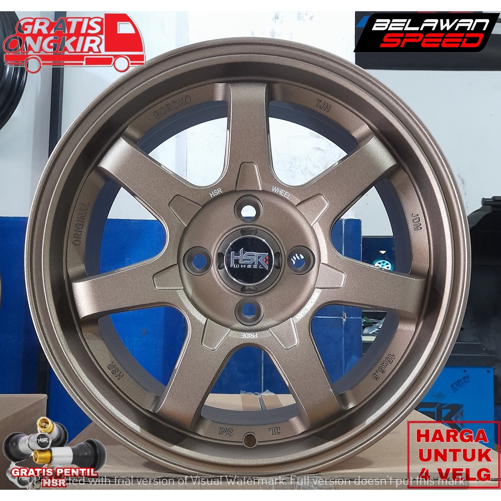 Jual VELG MOBIL RACING PELEK MODIFIKASI HSR BOROKO TJH RING 15 PCD 4X100 UNTUK BRIO CALYA JAZZ ...