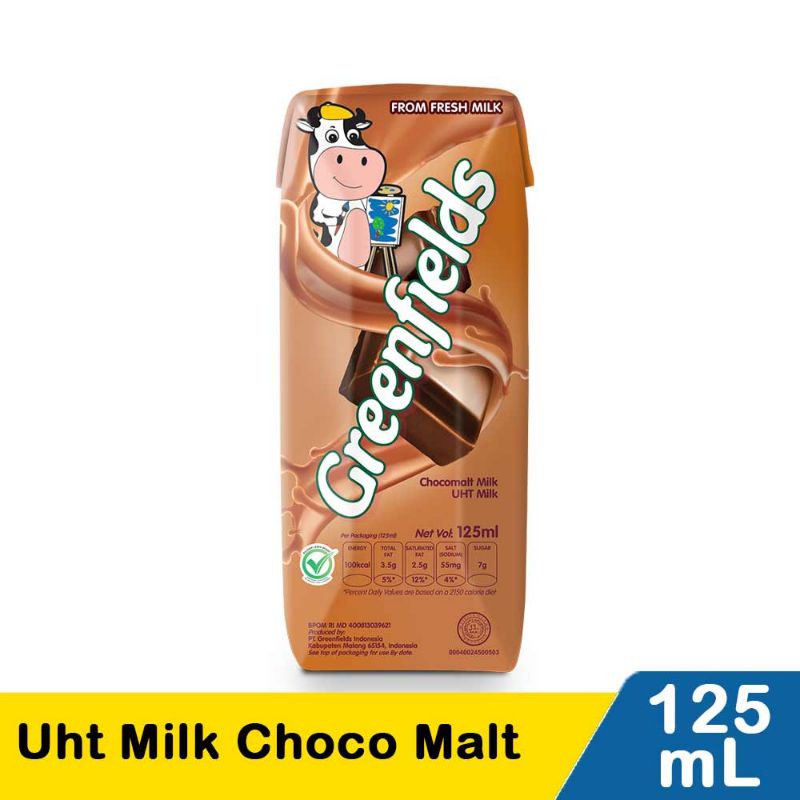 Jual Greenfields Uht Milk Choco Malt 125Ml | Shopee Indonesia