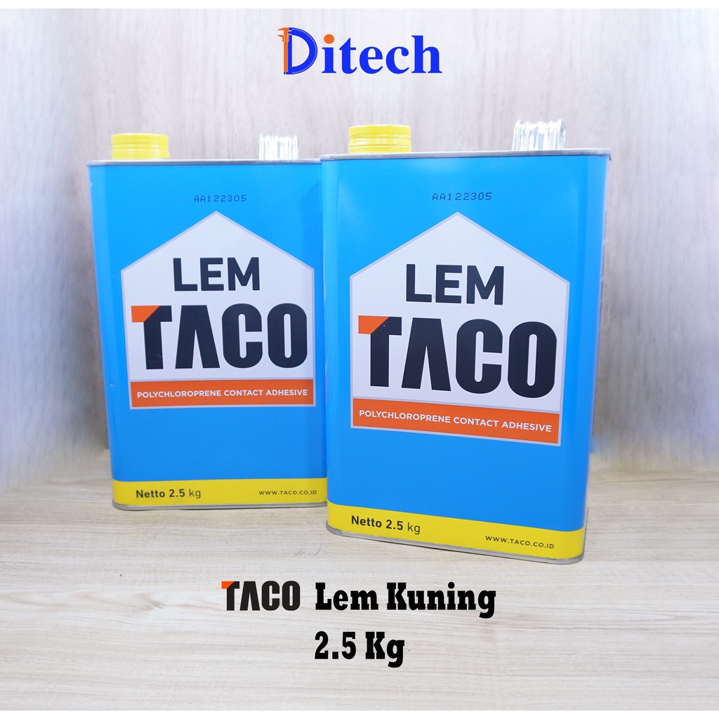 Jual TACO Lem Kuning Serbaguna Galon 2,5 Kg - Lem Kuning Taco / Perekat ...