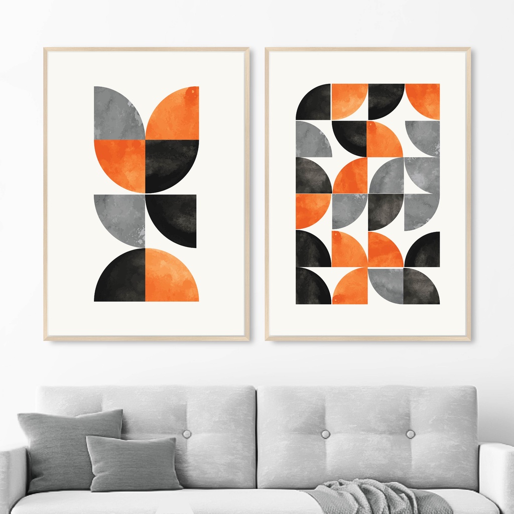 Jual Hiasan Dinding Ruang Tamu Minimalis 80x57cm & 40x57cm INCLUDE ...