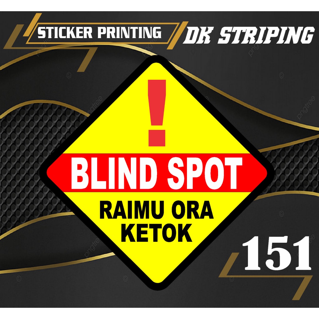 Jual STICKER PRINTING BLIND SPOT- STICKER MOBIL/ TRUCK | Shopee Indonesia