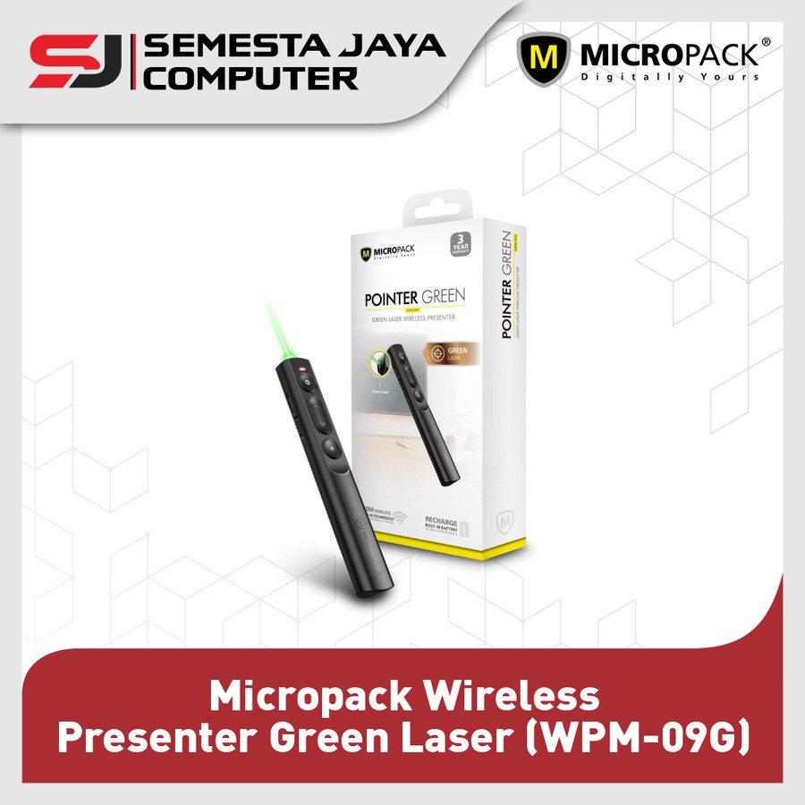 Jual Micropack Wireless Presenter Green Laser (WPM-09G) | Shopee Indonesia