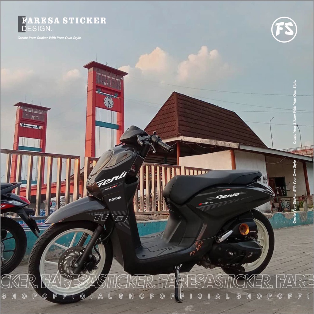 Jual F9 Striping HONDA GENIO 110 variasi | sticker terbaru By Faresa ...