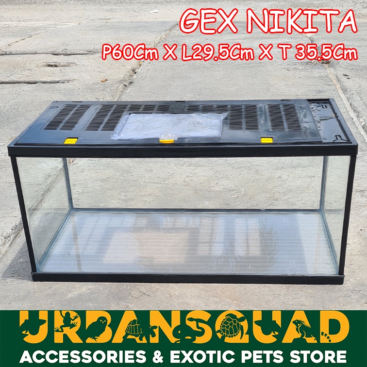 Jual GEX NIKITA P60Cm X L29.5Cm X T 35.5Cm EXOTERRA REPTIZOO AQUARIUM | Shopee Indonesia