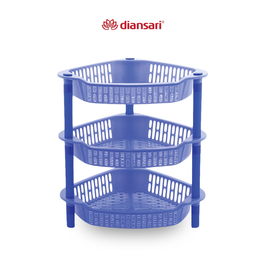 Jual DIANSARI Rak Plastik Mini 3 Susun 3325 Rack Plastik Serbaguna ...