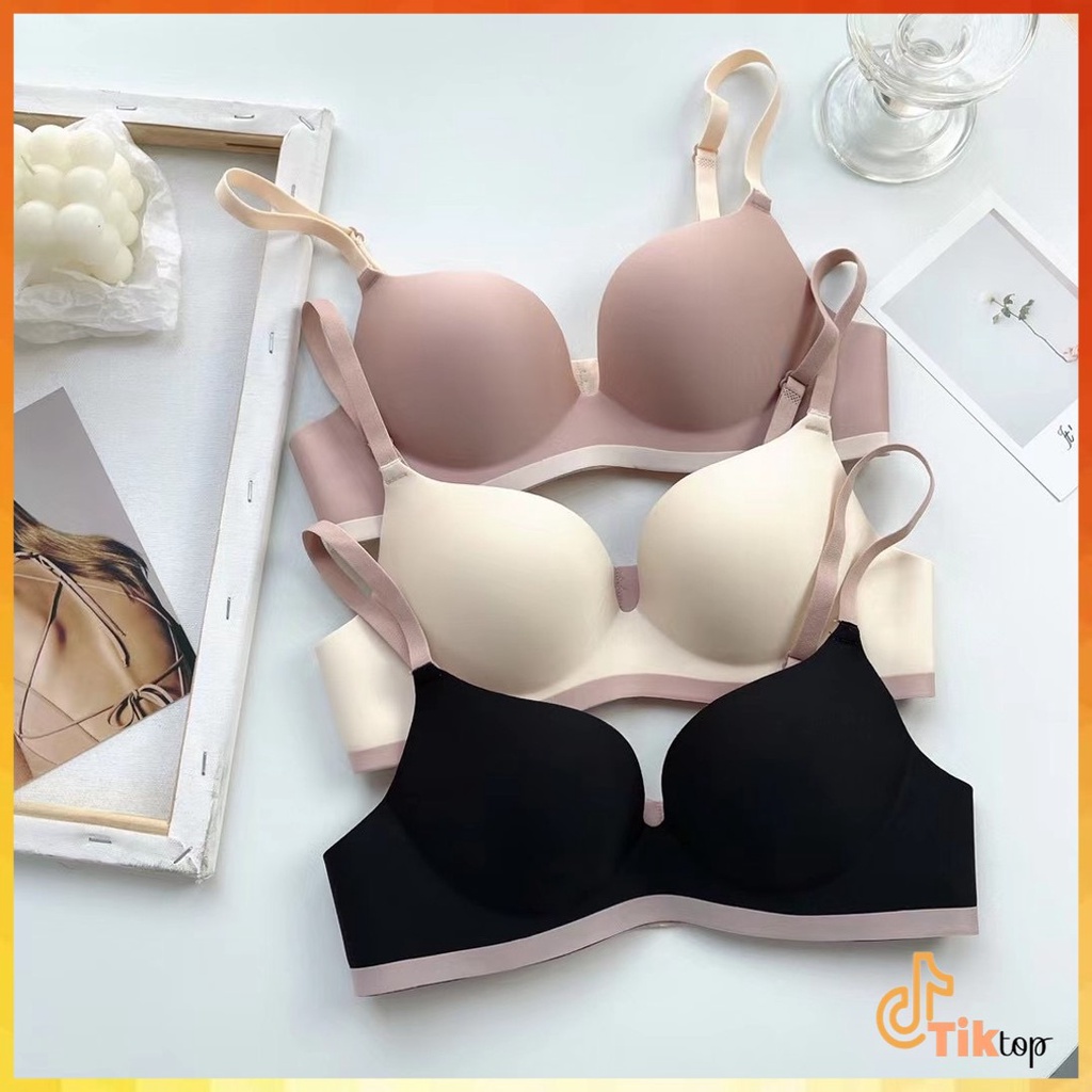Jual 【Tiktop】Bra BH Premium Push Up Tanpa Kawat Pakaian Dalam Wanita ...
