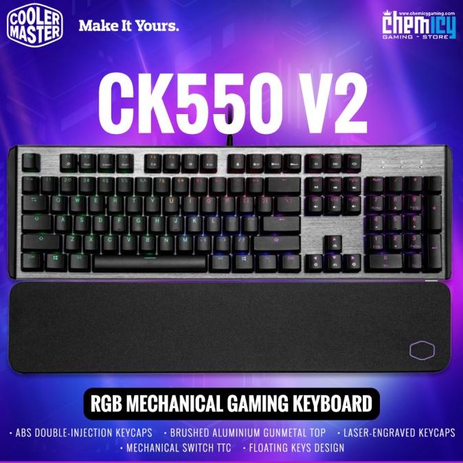 Jual Cooler Master CK550 V2 RGB Mechanical Gaming Keyboard | Shopee Indonesia