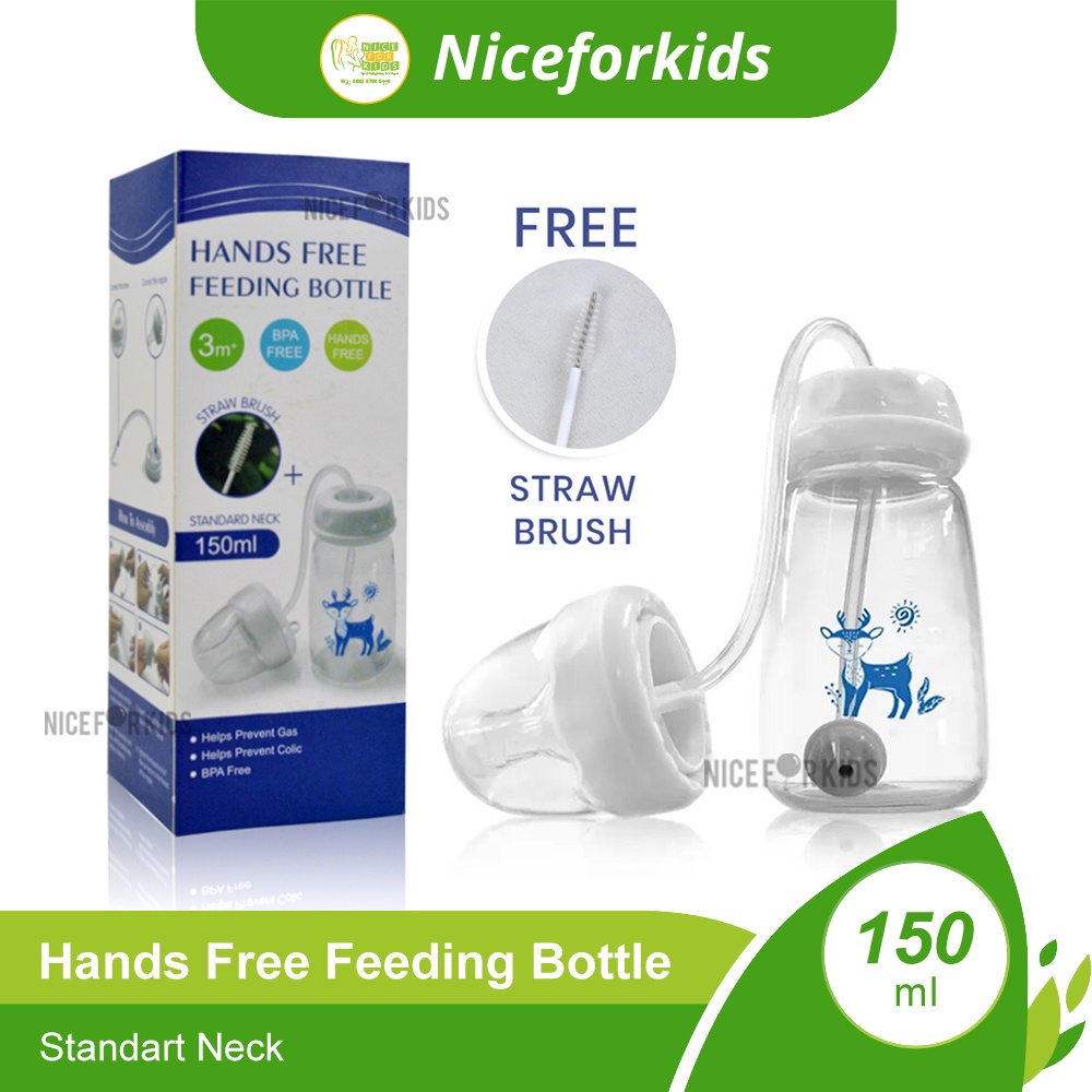 Jual Hands Free Feeding Bottle 150ml Botol Susu Bayi Tanpa Dipegang ...
