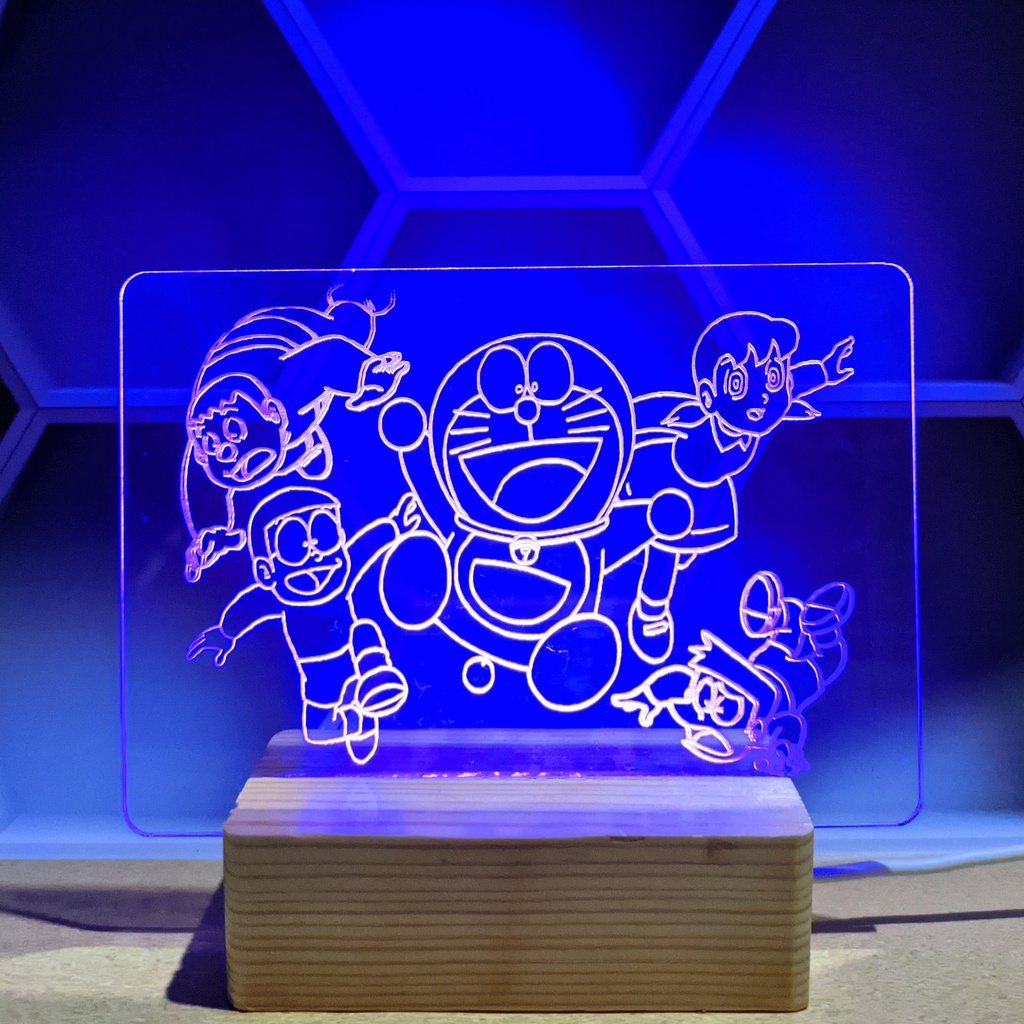 Jual Lampu Hias Lampu Tidur Akrilik LED Doraemon / Standing Lamp ...