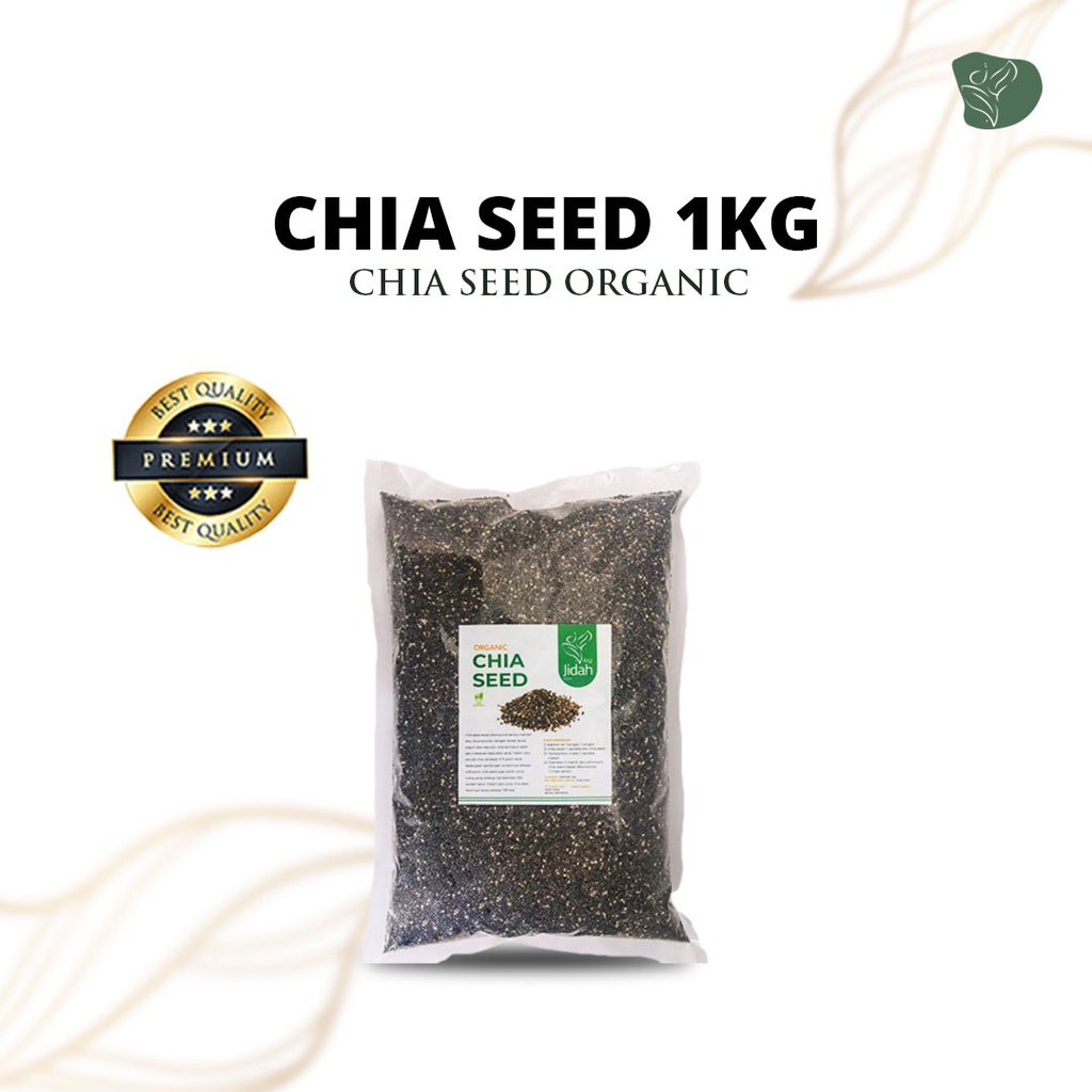 Jual Chia Seed organic 1Kg Chiaseed Hitam Organik biji chiaseed Black Chiaseeds | Shopee Indonesia