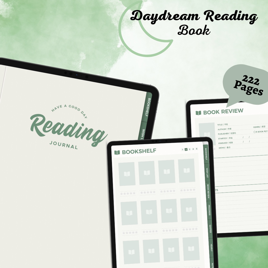 Jual Digital Reading Journal Casual --- Daydream Reading Book | Shopee ...