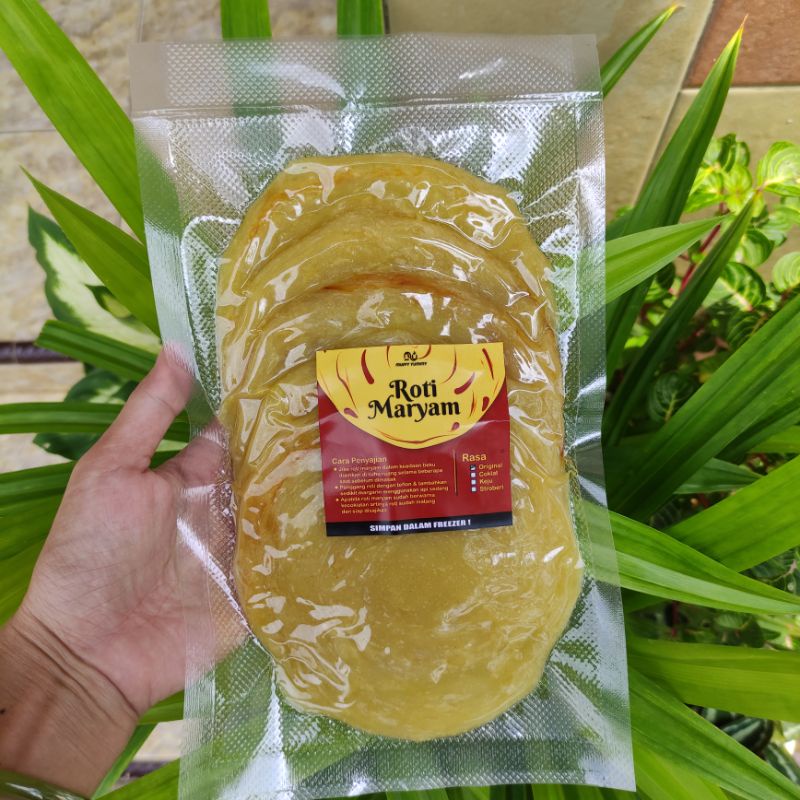 Jual Roti Maryam Cane Canai Paratta Konde Original Frozen Food 1 Pack ...