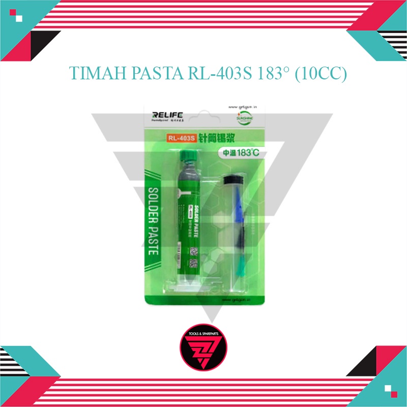 Jual Timah Pasta Relife RL-403S 183 Derajat (10CC) | Shopee Indonesia