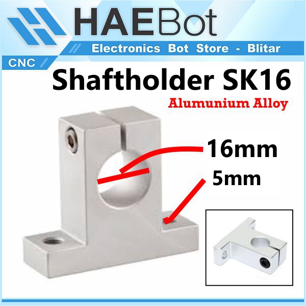 Jual [HAEBOT] Shaft Support As Holder Bracket SK16 SK 16 16mm Dudukan ...