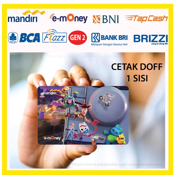 Jual BNI TAPCASH ETOLL GAMBAR DESIGN KARTUN TOY STORY 4 KEREN - 1 SISI ...