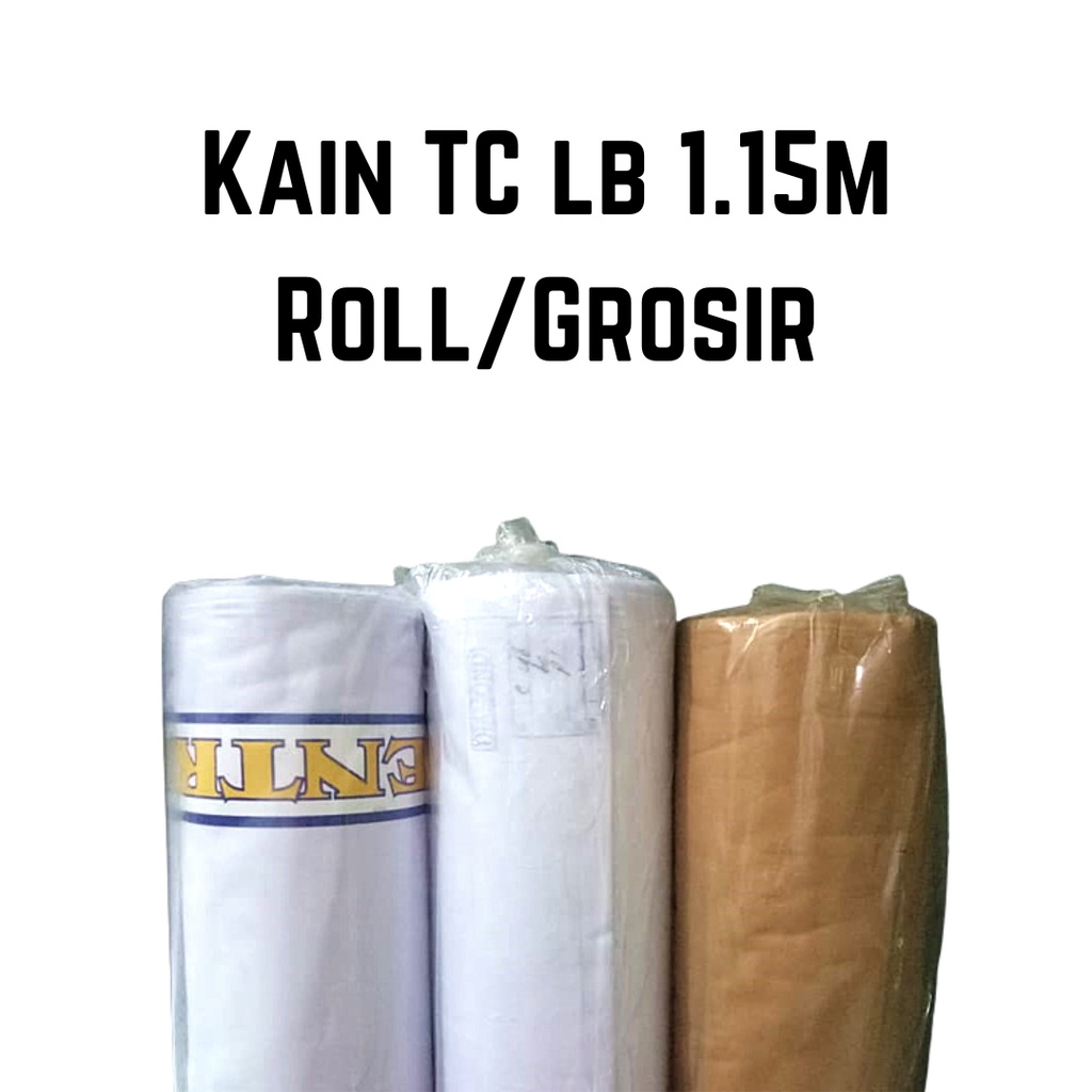 Jual Kain TC ROLL Lb. 1.15 m Kain tetron katun Kain kerudung Kain hijab ...