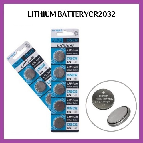 Jual Baterai Biru Lithium 3V CR-2032 / Battery Kancing CR2032 Batre Kalkulator Jam Tangan [MF ...