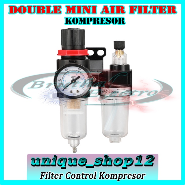 Jual Filter Kompresor 1/4 in Doble Mini Air Filter Control Kompresor ...