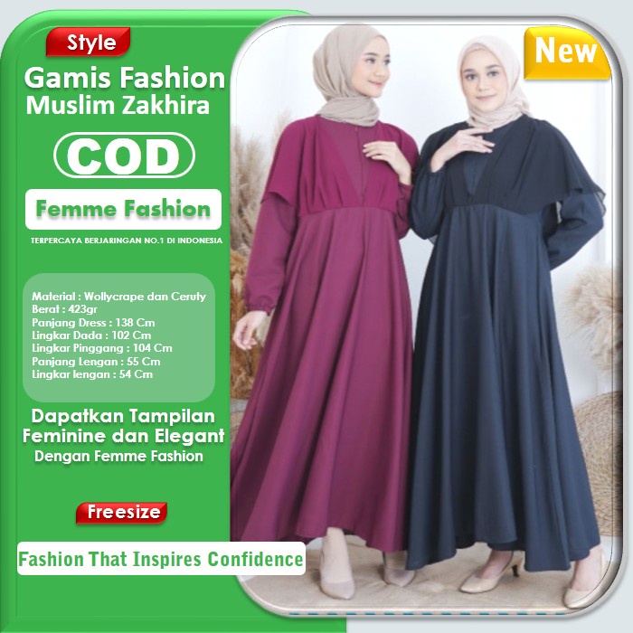 Jual Zakhira - Gaun Muslim Fashion Terbaru dengan Desain Elegan dan ...