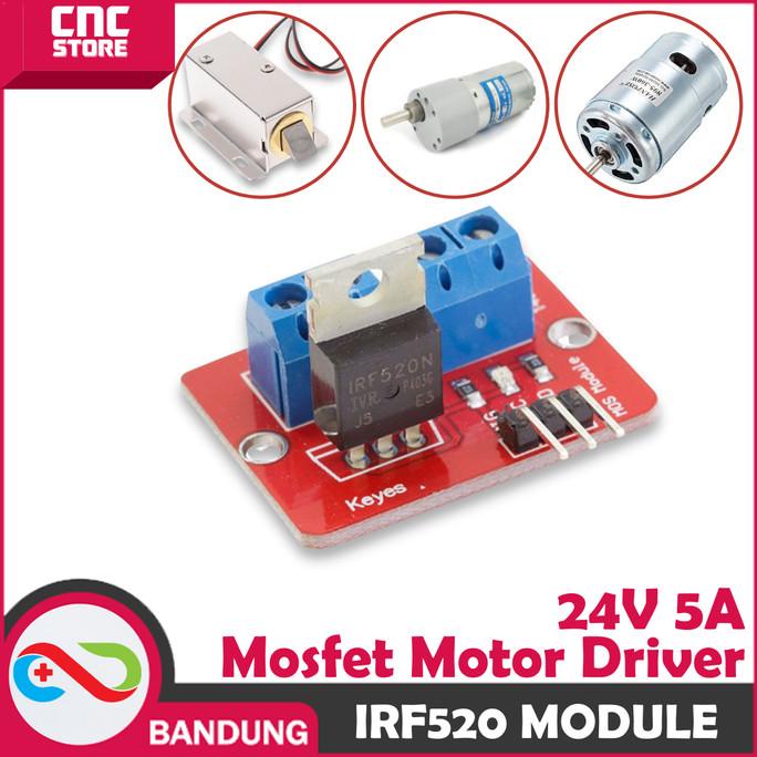Jual [CNC] MOSFET IRF520 IRF 520 MOSFET DRIVER 24V 5A MODULE ARDUINO ...