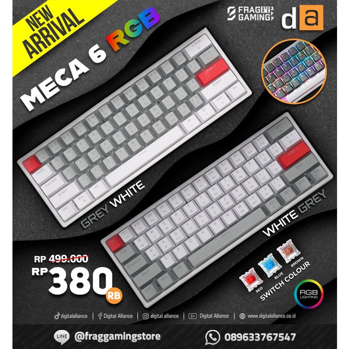 Jual Best Seller Digital Alliance Meca 6 Rgb / Da Meca 6 Rgb 60% - Gaming Keyboard | Shopee ...