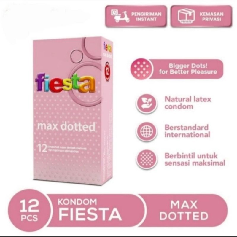 Jual Kondom Fiesta Max Dotted Bergerigi isi 12 Pcs | Shopee Indonesia