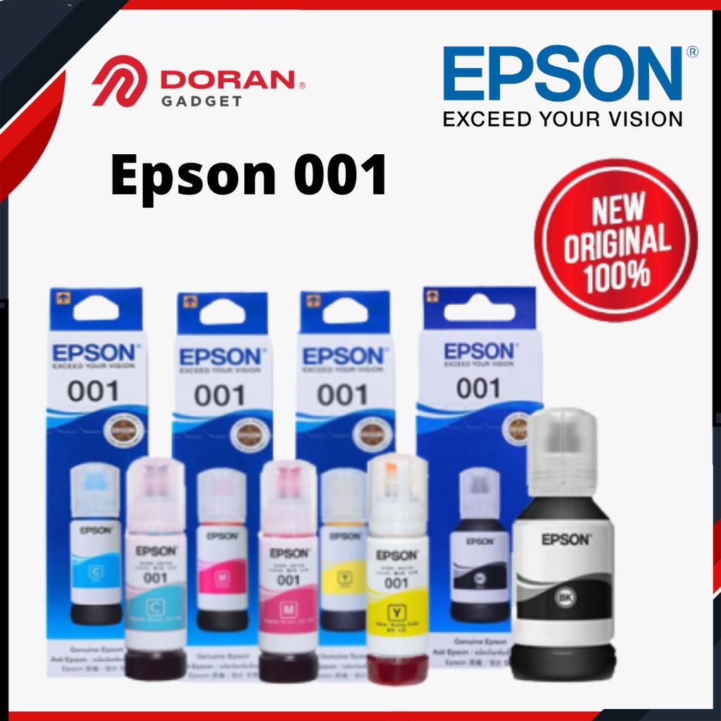Jual Epson 001 Tinta Refill Isi Ulang Printer Epson 001 Black Cyan ...