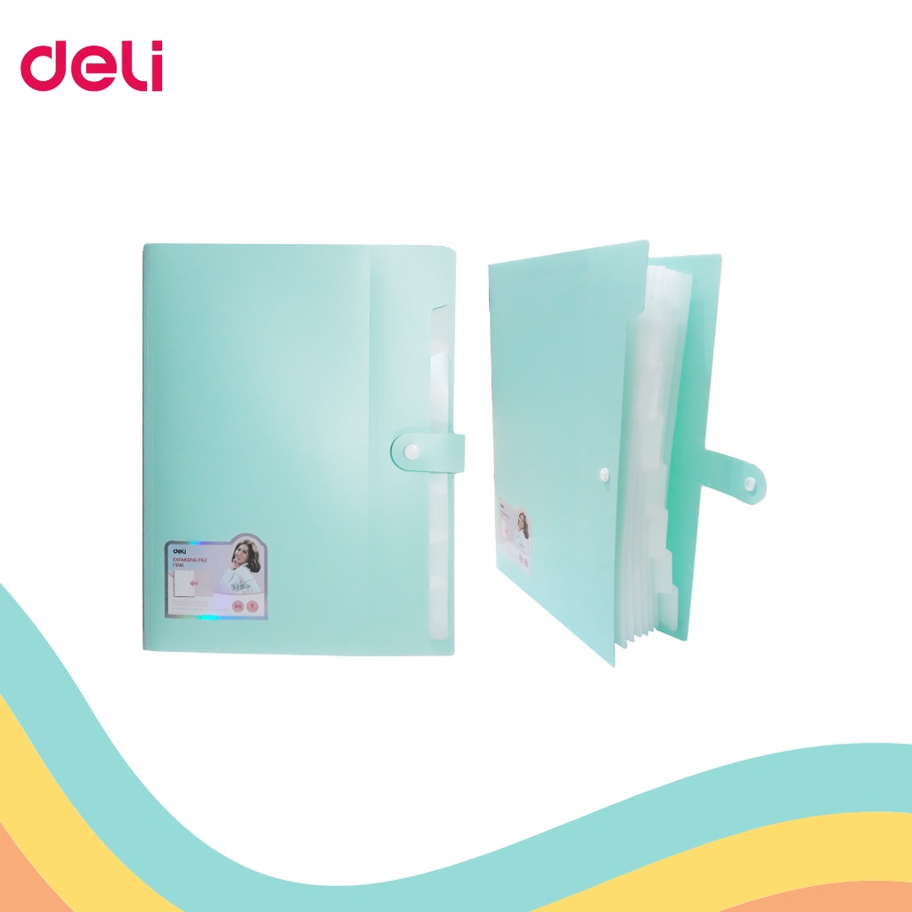 Jual EXPANDING FILE DELI A4 F-698 (1 PCS) | Shopee Indonesia