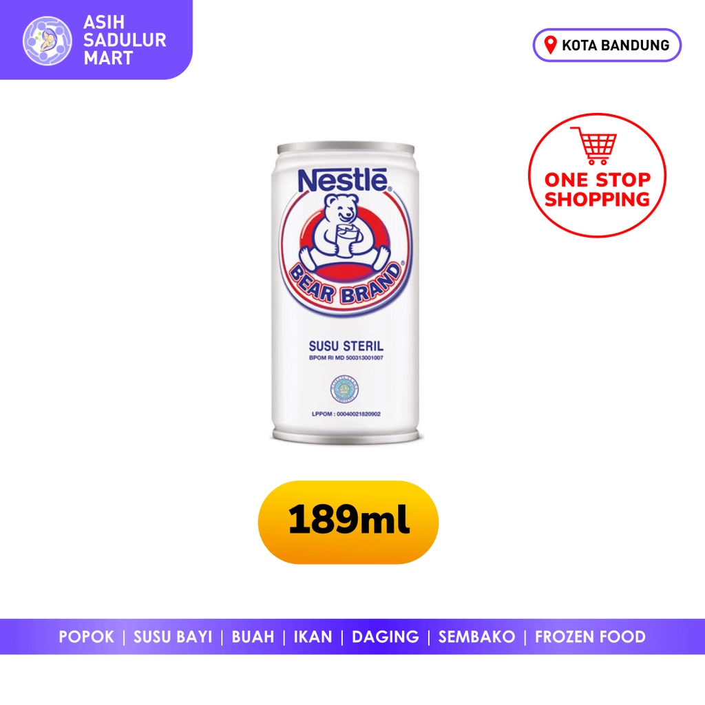 Jual Bear Brand Susu Beruang Kaleng 189ml Promo Bandung | Shopee Indonesia