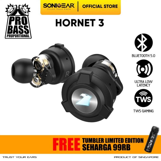 Jual Earphone Gaming Hornet 3 True Wireless Bleutooth Headset Dual ...