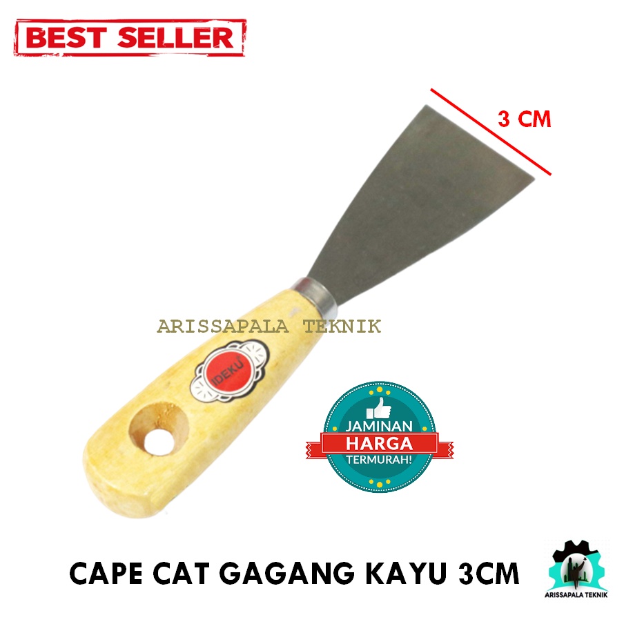Jual Kape Skrap Wooden Handle 3 cmTONSEN | Shopee Indonesia