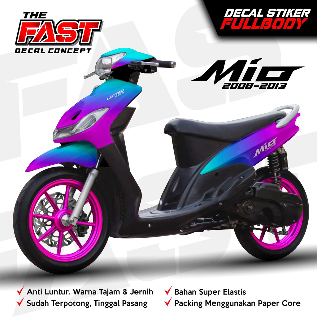 Jual decal mio smile stiker decal stripingyamaha mio smile sticker mio ...