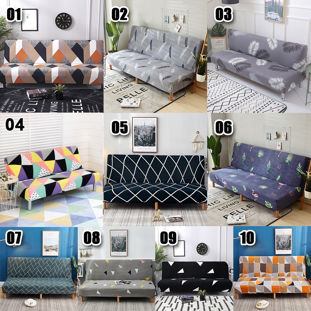 Jual Elastic Sofa Bed Cover Penutup Cover Sofa bed Pattern Modern ...