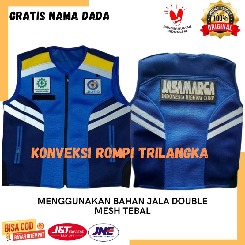 Jual ROMPI JASAMARGA FULL LOGO | Free nama dada | Shopee Indonesia