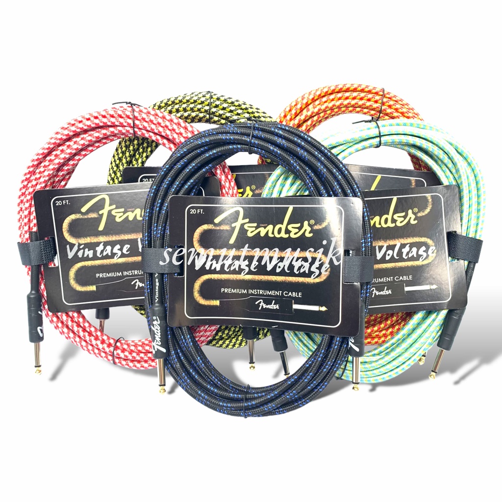 Jual Kabel Jack Fender 3 Meter 6 Meter Vintage Voltage Gitar Dan Bass ...
