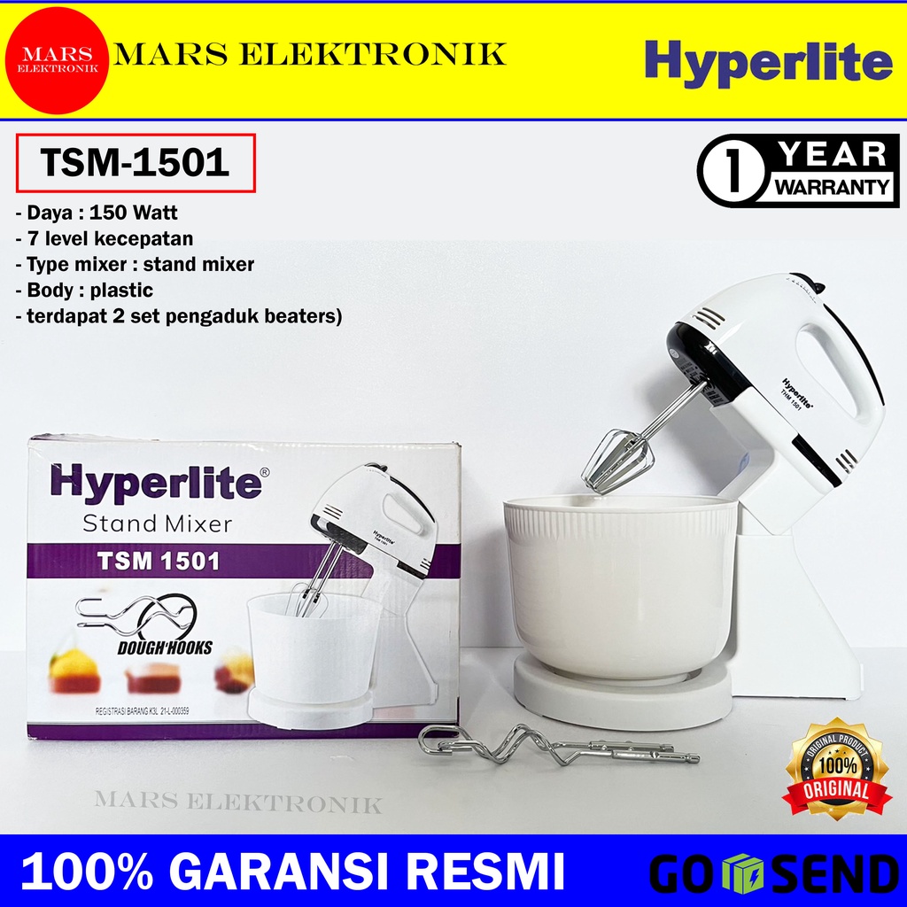 Jual STAND MIXER HYPERLITE / TSM 1501 / PENGADUK TELUR HYPERLITE ...