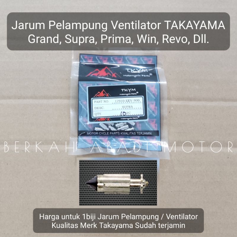 Jual Jarum Pelampung Grand Supra Prima TAKAYAMA | Ventilator Otomatis Karbu Revo Win X Murah ...