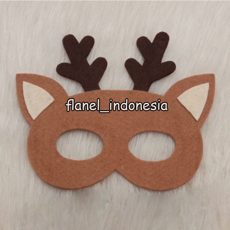 Jual Topeng Hewan Rusa Topeng Bahan Flanel Premium Topeng Binatang Mask ...