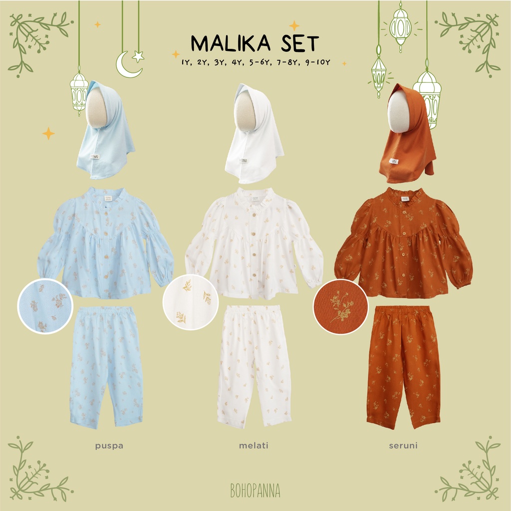 Jual INTERNIAGA - BOHOPANNA RAYA COLLECTION MALIKA SET/GAMIS ANAK | Shopee Indonesia