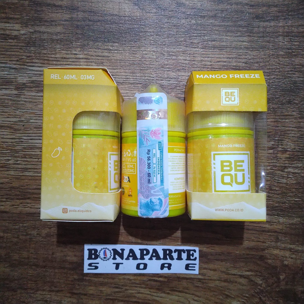 Jual LIQUID BEQU MANGO FREEZE BEKU SERIES 3MG 60ML BY PODA CUKAI 2023 ...